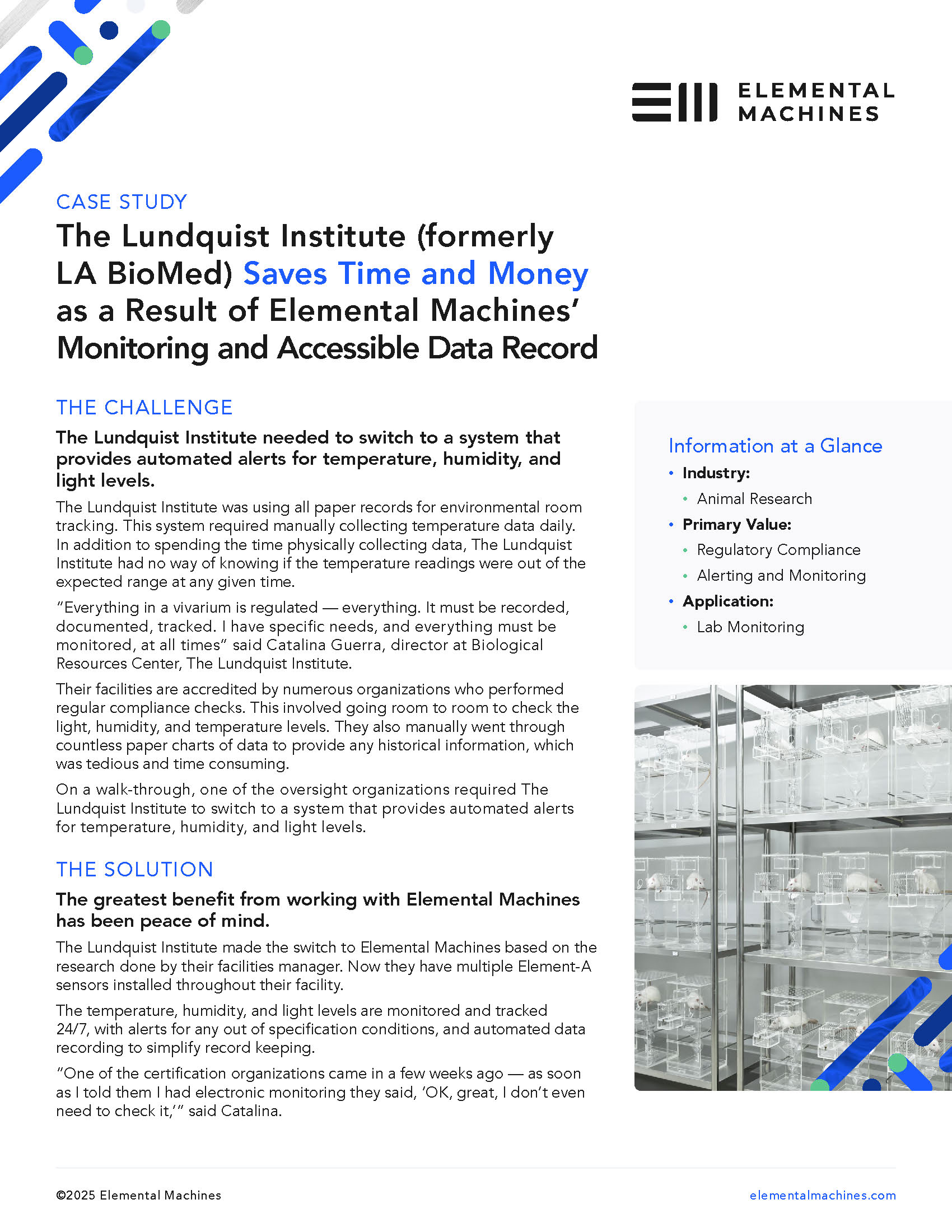 Environmental Monitoring Case Study: Transforming The Lundquist Institute's Vivarium Management ...