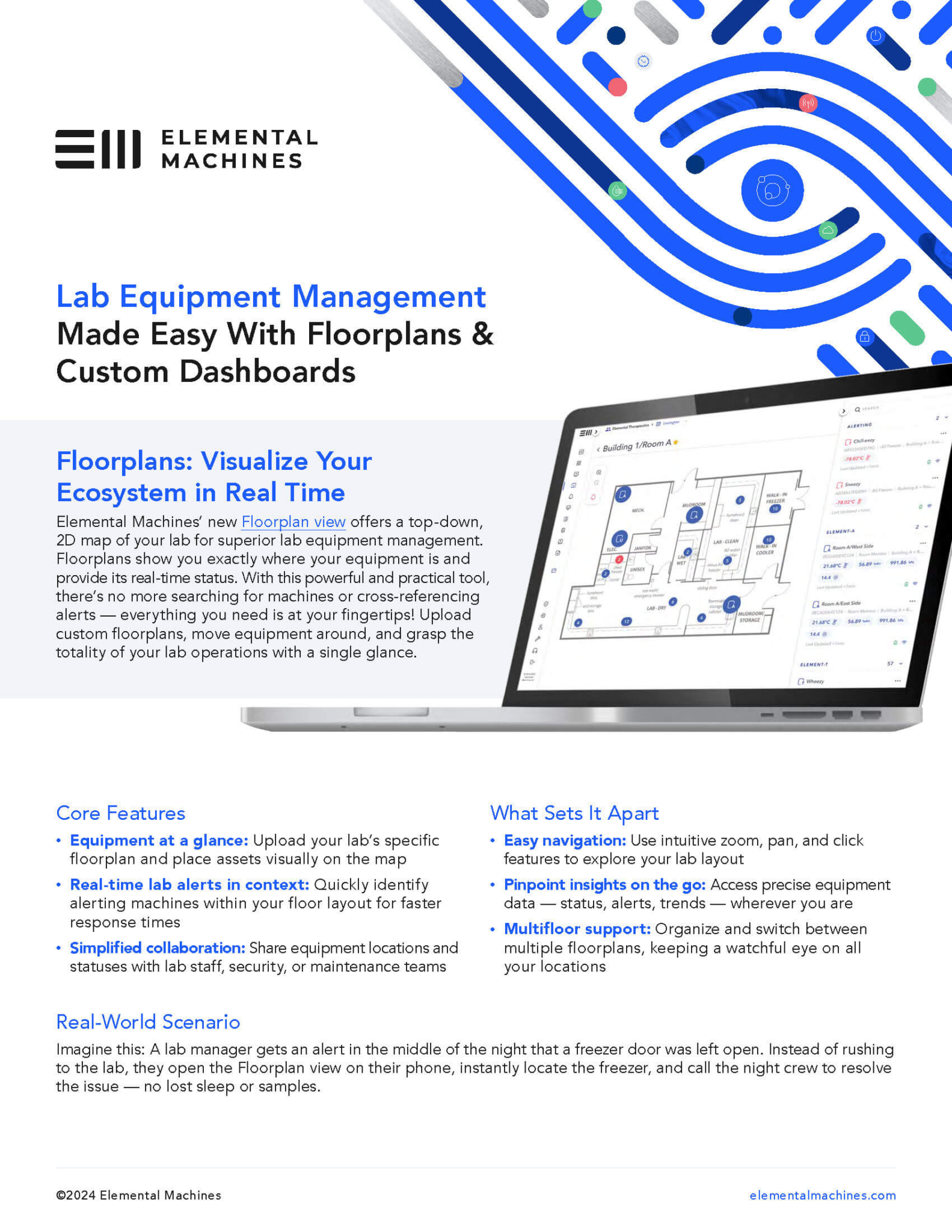 Lab Equipment Management | Floorplans & Custom Dashboards | Elemental ...