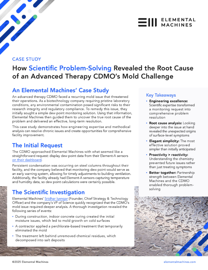 How Scientific Problem-Solving Revealed the Root Cause of an Advanced Therapy CDMO’s Mold ...
